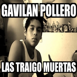 Meme Personalizado - gavilan pollero las traigo muertas - 3410769