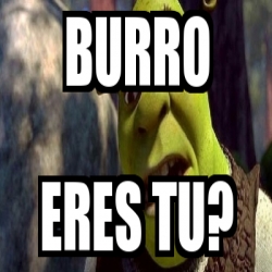 Meme Personalizado - burro eres tu? - 3468265