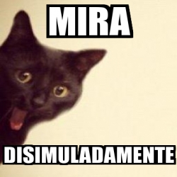 Meme Personalizado - mira disimuladamente - 3557639