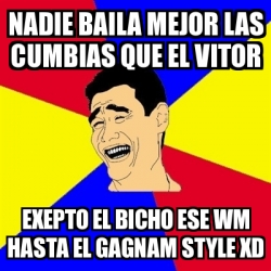 Meme Yao Ming - nadie baila mejor las cumbias que el vitor exepto el ...
