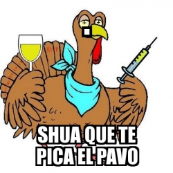 Meme Personalizado - . shua que te pica el pavo - 3643372