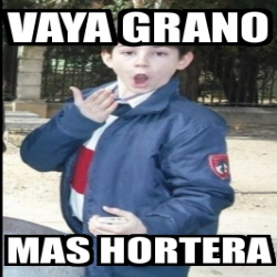 Meme Personalizado - Vaya grano Mas hortera - 3721038