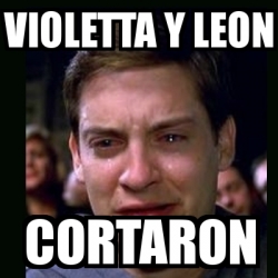 Meme crying peter parker - violetta y leon cortaron - 3789273