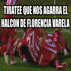 Meme Personalizado - tiratee que nos agarra el halcon de florencia ...