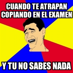 Meme Yao Ming - cuando te atrapan copiando en el examen y tu no sabes ...