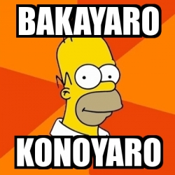 Meme Homer - bakayaro konoyaro - 30467085