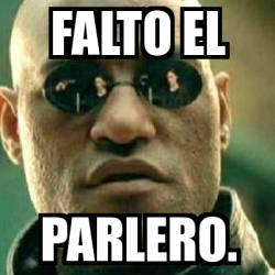 Meme What If I Told You - falto el parlero. - 30485905