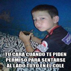 Meme Personalizado - tu cara cuando te piden permiso para sentarse al ...