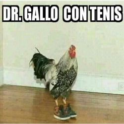 Meme Personalizado - Dr. Gallo con tenis - 30549409