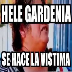 Meme Personalizado - HELE GARDENIA SE HACE LA VISTIMA - 30571117
