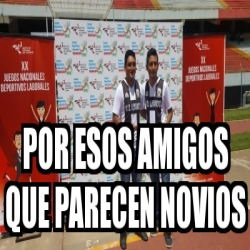 Meme Personalizado - por esos amigos que parecen novios - 30068868