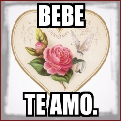 Meme Personalizado - BEBE TE AMO. - 30072084
