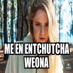 Meme Personalizado - Me en entchutcha weona - 30743173