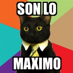 Meme Business Cat - son lo maximo - 30745798