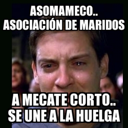 Meme crying peter parker - Asomameco.. ASOCIACIÃ“N DE MARIDoS A mecate ...