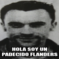 Meme Personalizado - hola soy un padecido flanders - 30767858