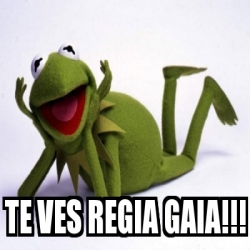 Meme Personalizado - TE VES REGIA GAIA!!! - 30768803