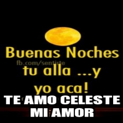 Meme Personalizado - Te amo celeste mi amor - 30836965