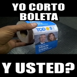 Meme Personalizado - yo corto boleta y usted? - 30857595