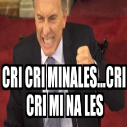 Meme Personalizado - CRI CRI MINALES...Cri cri mi na les - 30922053