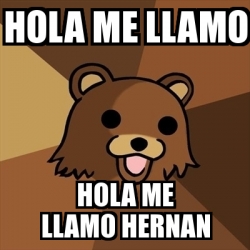 Meme Pedobear - HOLA ME LLAMO HOLA ME LLAMO HERNAN - 30951232