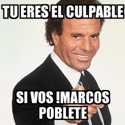 Meme Julio Iglesias - Tu eres el culpable Si vos !Marcos Poblete - 30959977