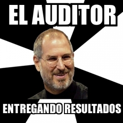 Meme Steve Jobs - el auditor entregando resultados - 31145040