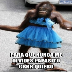 Meme Personalizado - para que nunca me olvides papasito grrr quiero ...