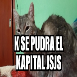 Meme Personalizado - K se pudra el kapital jsjs - 31159486