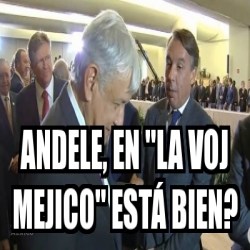 Meme Personalizado - andele, en "la voj mejico" estÃ¡ bien? - 31168797