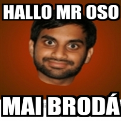 Meme Personalizado - Hallo Mr Oso Mai brodÃ¡ - 31169896