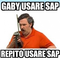 Meme Personalizado - gaby usare sap repito usare sap - 31177098