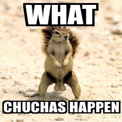 Meme Personalizado - WHAT CHUCHAS HAPPEN - 31239955