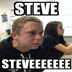 Meme Personalizado - STEVE STEVEEEEEEE - 31248345