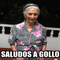 Meme Personalizado - Saludos a gollo - 31250461
