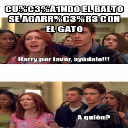 Meme Personalizado - Cu%C3%A1ndo el balto se agarr%C3%B3 con el gato ...