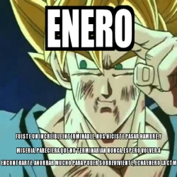 Meme Personalizado - Enero Fuiste un increÃ­ble interminable, nos ...