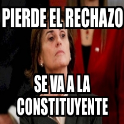 Meme Personalizado - pierde el rechazo se va a la constituyente - 31358260