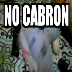 Meme Personalizado - no cabron - 31365349