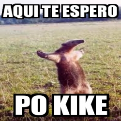 Meme Personalizado - Aqui te espero Po Kike - 31379950
