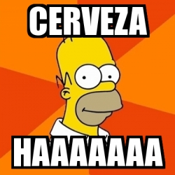 Meme Homer - Cerveza Haaaaaaa - 31048867