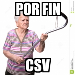Meme Personalizado - por fin csv - 31427962