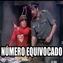 Meme Personalizado - NÃºmero equivocado - 31430075