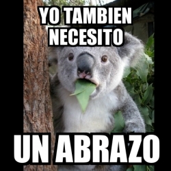 Meme Koala - Yo tambien necesito Un abrazo - 31432320