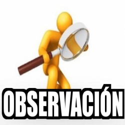 Meme Personalizado - OBSERVACIÃ“N - 31434604