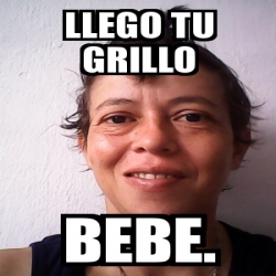 Meme Personalizado - llego tu grillo bebe. - 31437811