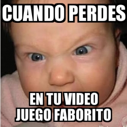 Meme Bebe furioso - cuando perdes en tu video juego faborito - 31443220