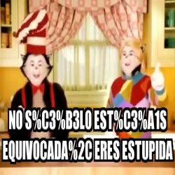 Meme Personalizado - no s%C3%B3lo est%C3%A1s equivocada%2C eres ...