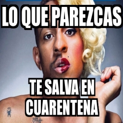 Meme Personalizado - lo que parezcas te salva en cuarentena - 31468222