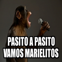 Meme Personalizado - Pasito a pasito vamos marielitos - 31476078